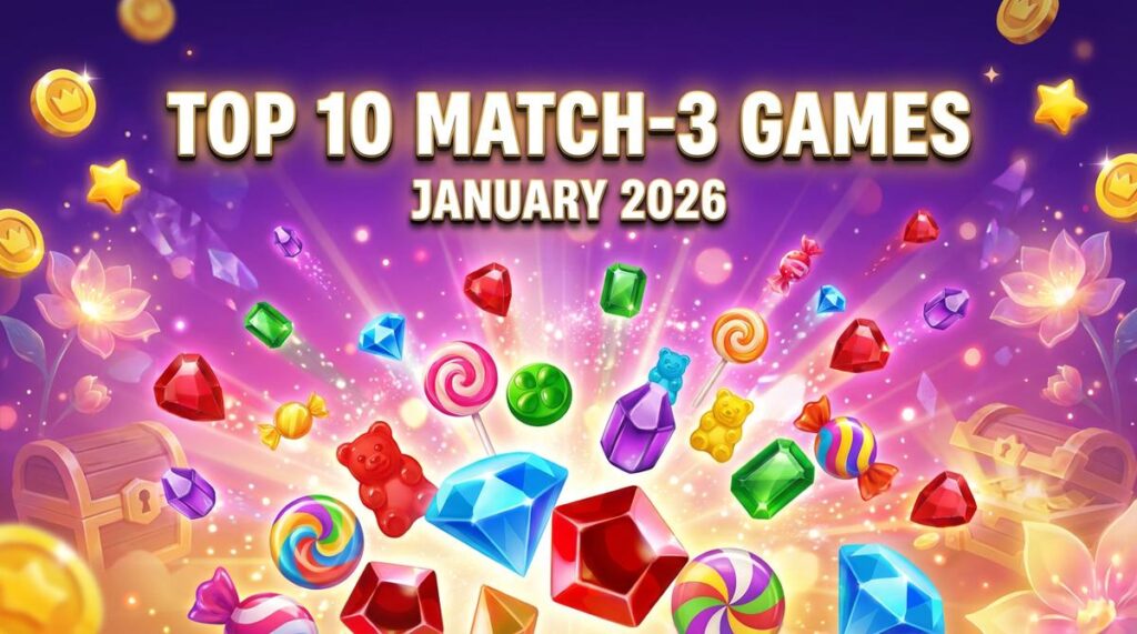 Top 10 Match-3 Games January 2026 | Best Jewel Games