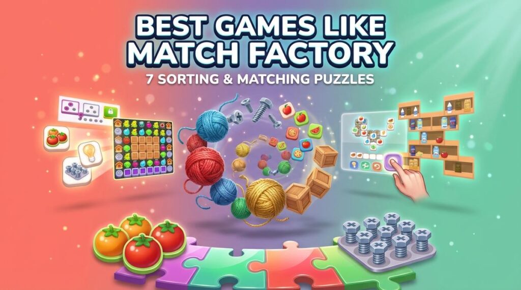 7 Best Games Like Match Factory: Sorting Puzzle Alternatives