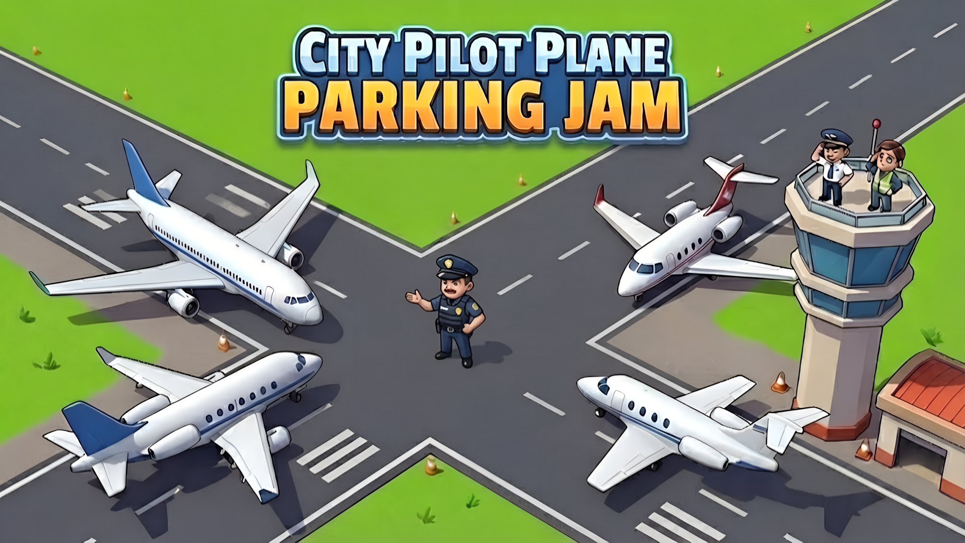 City Pilot Plane Parking Jam — main di 𝐏𝐥𝐚𝐲𝐠𝐚𝐦𝐚 (oleh Square Games)