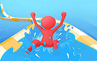 Waterpark Slide Race 1 game play free online on Playgama
