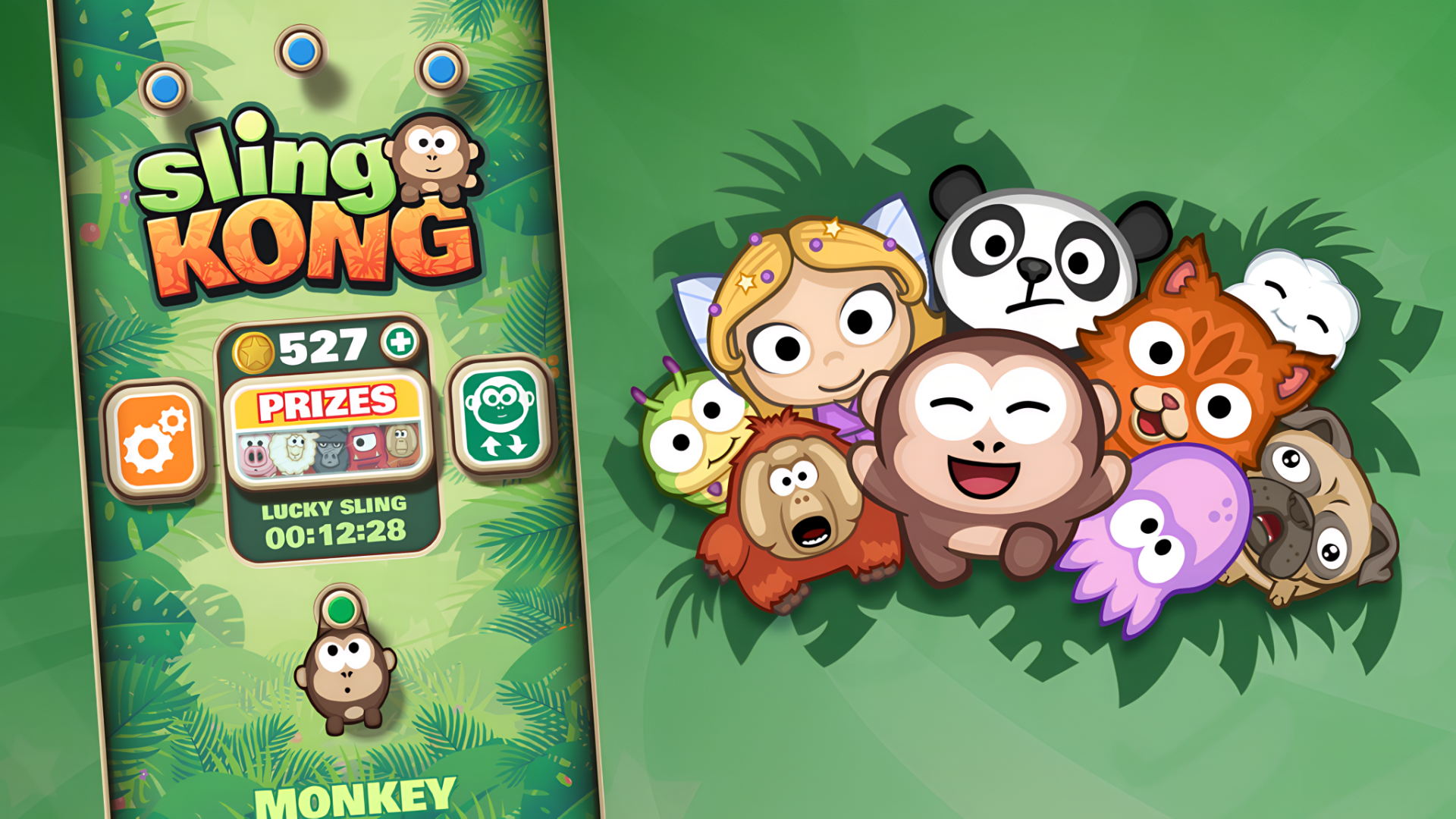 Sling Kong — giocare su 𝐏𝐥𝐚𝐲𝐠𝐚𝐦𝐚 (di Yes2Games)