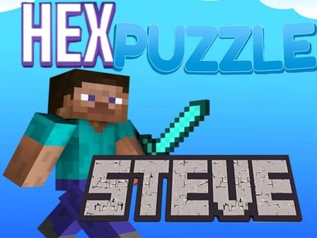 Hex Puzzle STEVE game play free online on Playgama