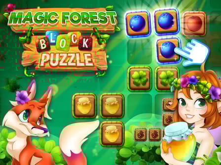 Magic Forest : Block Puzzle game play free online on Playgama