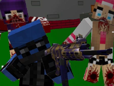 Blocky Combat Swat Zombie Apocalypse 2022 game play free online on Playgama
