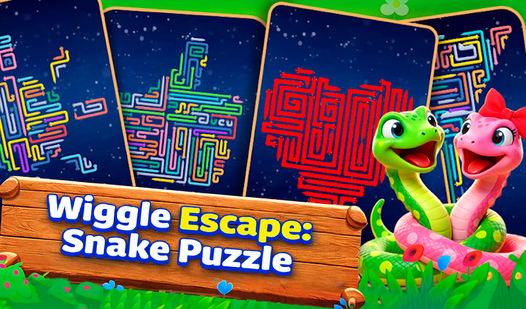 Wiggle Escape: Snake Puzzle — play on 𝐏𝐥𝐚𝐲𝐠𝐚𝐦𝐚 (by Vetur Games)