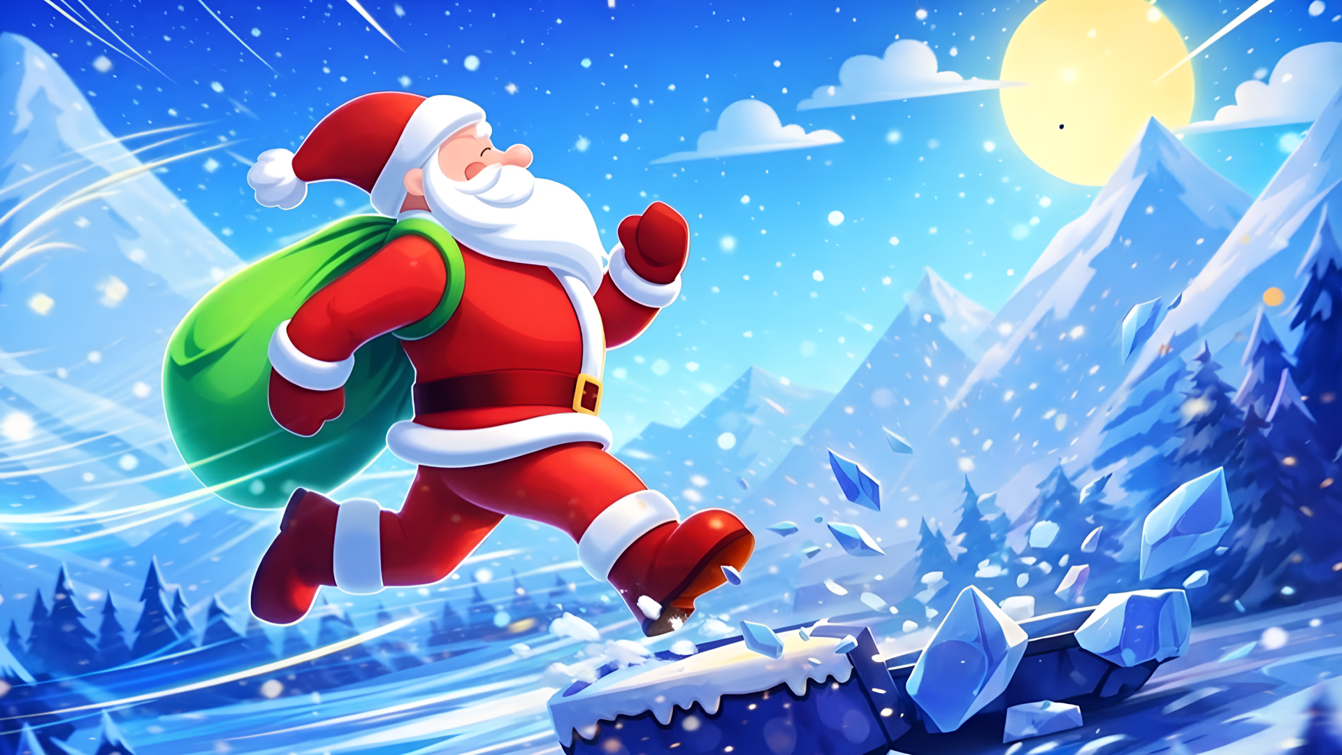 Santa Claus Winter Challenge — jogar no 𝐏𝐥𝐚𝐲𝐠𝐚𝐦𝐚 (por Video Igrice)