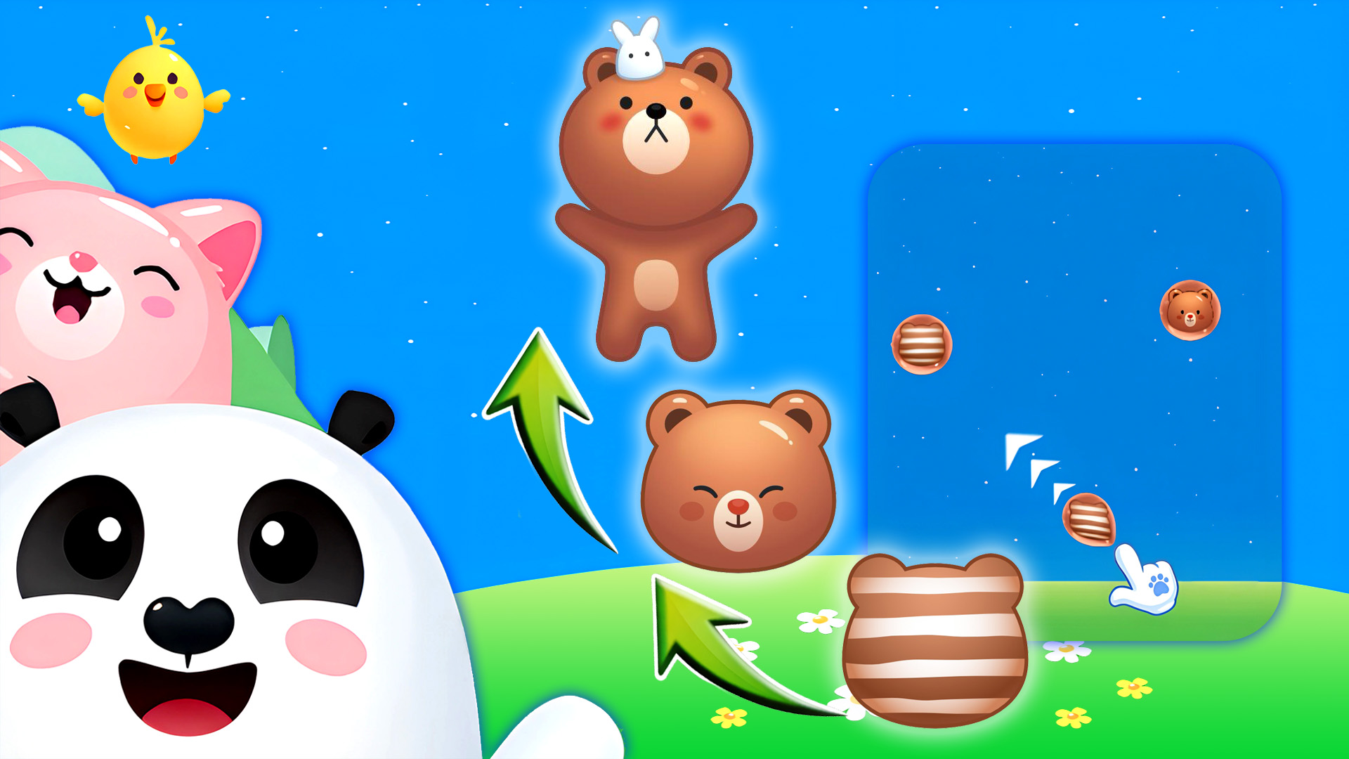 Animal Merge — play on 𝐏𝐥𝐚𝐲𝐠𝐚𝐦𝐚 (by Beru Games)