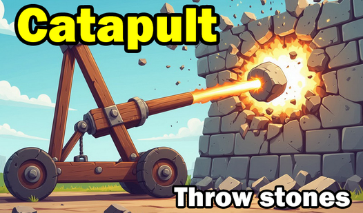 Catapult Throw stones — play on 𝐏𝐥𝐚𝐲𝐠𝐚𝐦𝐚 (by AlekseyN)