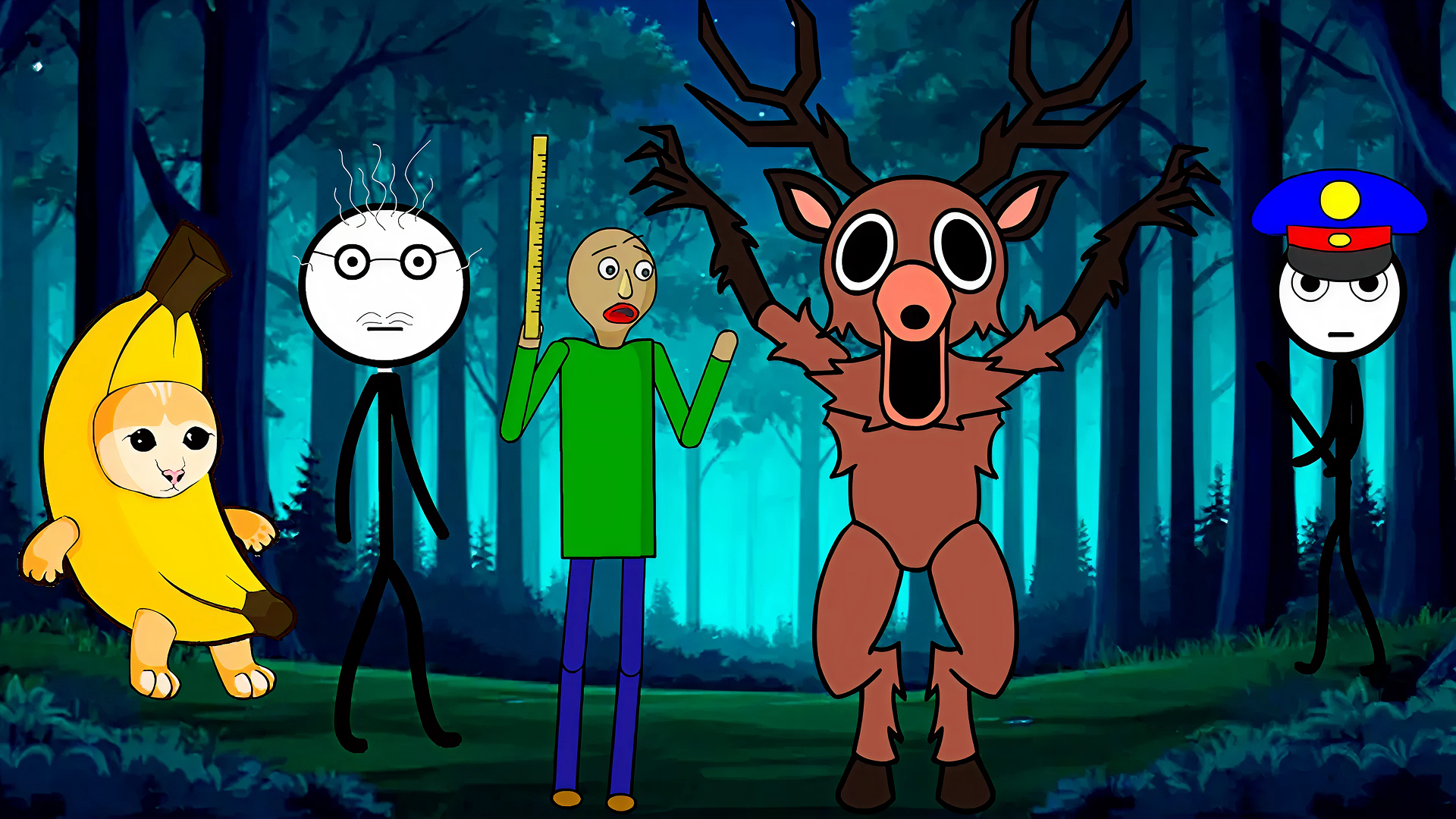 Baldi 99 Nights from Outside — spielen auf 𝐏𝐥𝐚𝐲𝐠𝐚𝐦𝐚 (von Starodymov Games)