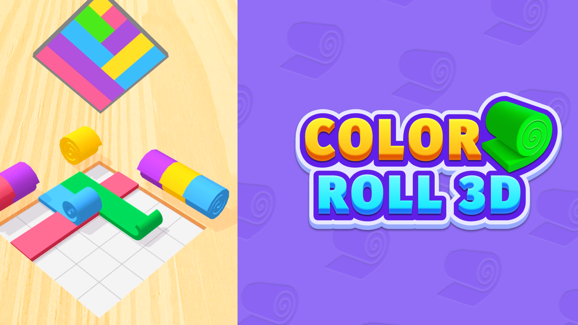 Color Roll 3D — play on 𝐏𝐥𝐚𝐲𝐠𝐚𝐦𝐚 (by Drivix Games)