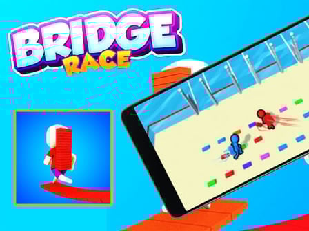 Bridge Race Run 3D game play free online on Playgama