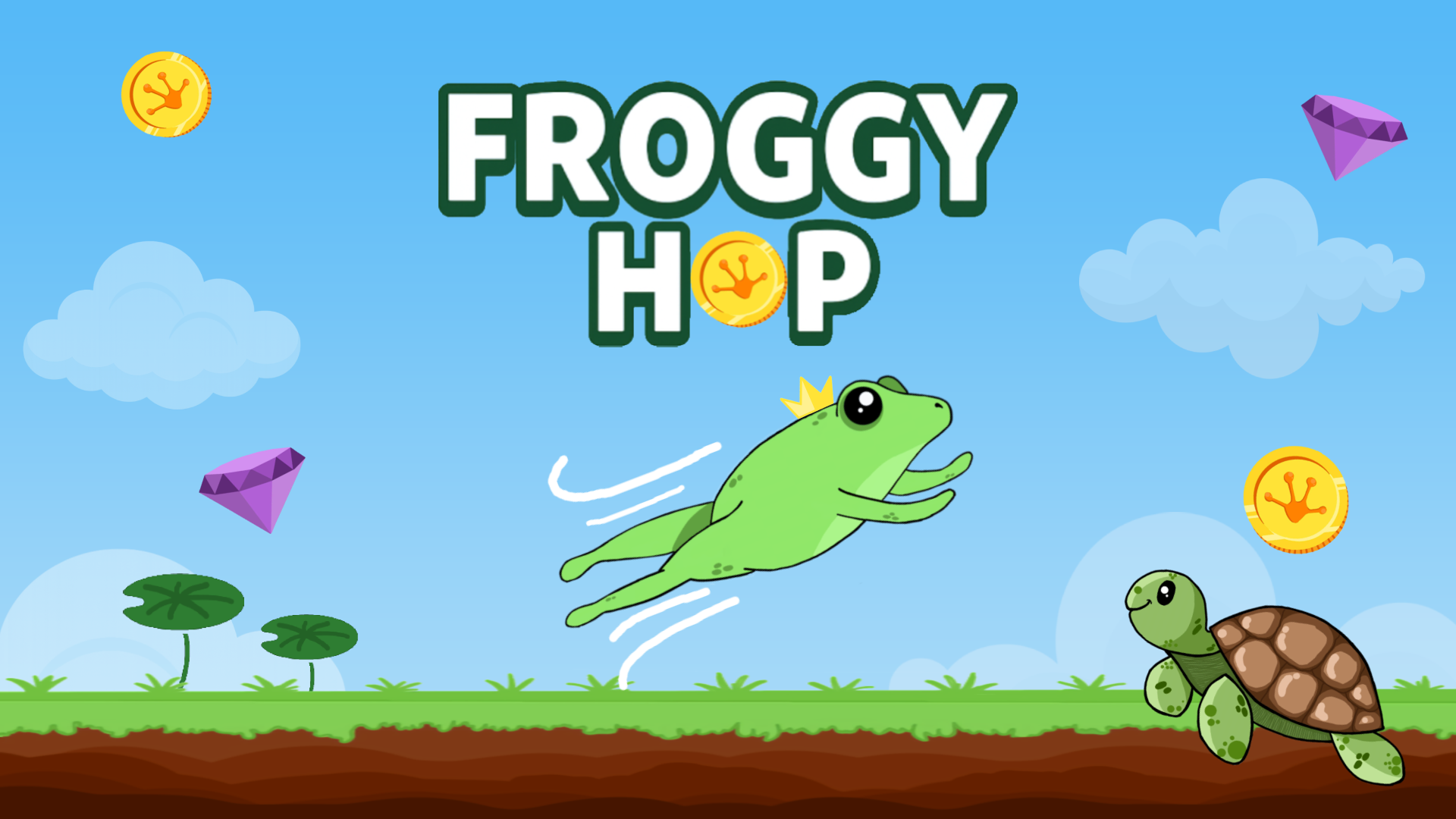 Froggy Hop — play on 𝐏𝐥𝐚𝐲𝐠𝐚𝐦𝐚 (by Dissorto)