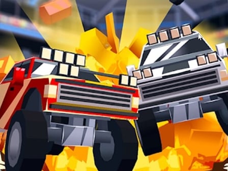 Blocky Driver Cars Demolition game play free online on Playgama