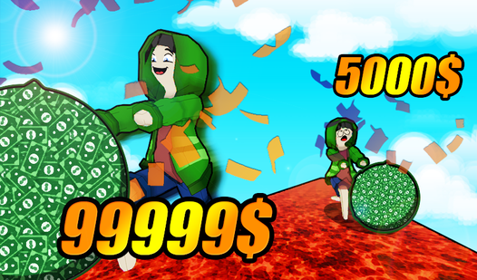 Money Race on lava | Robbie — play on 𝐏𝐥𝐚𝐲𝐠𝐚𝐦𝐚 (by Buxiko)