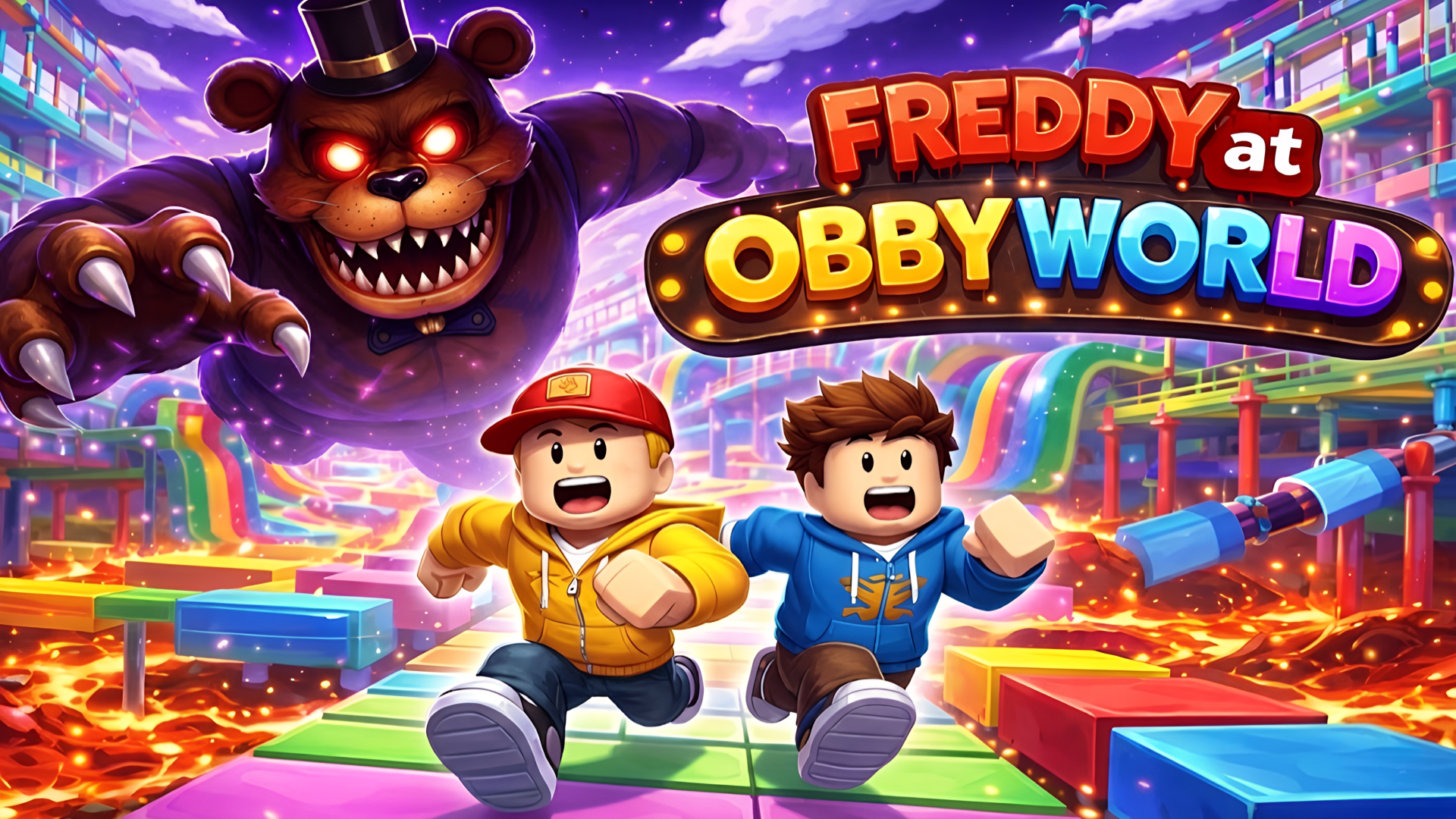 Freddy at Obby World — jouer sur 𝐏𝐥𝐚𝐲𝐠𝐚𝐦𝐚 (par lucas christ)