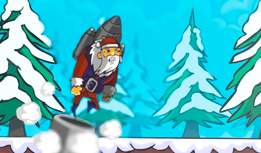 Rocket Santa! — play on 𝐏𝐥𝐚𝐲𝐠𝐚𝐦𝐚 (by jeudemots)