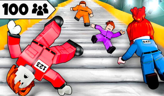 Obby: Slippery stairs — play on 𝐏𝐥𝐚𝐲𝐠𝐚𝐦𝐚 (by HungryBearsTeam)