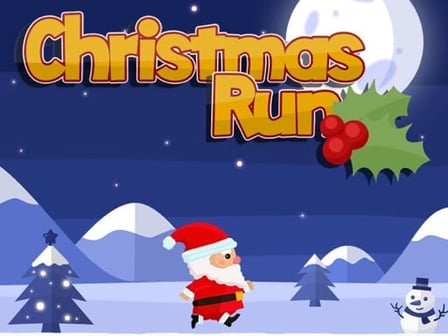 Christmas Run game play free online on Playgama