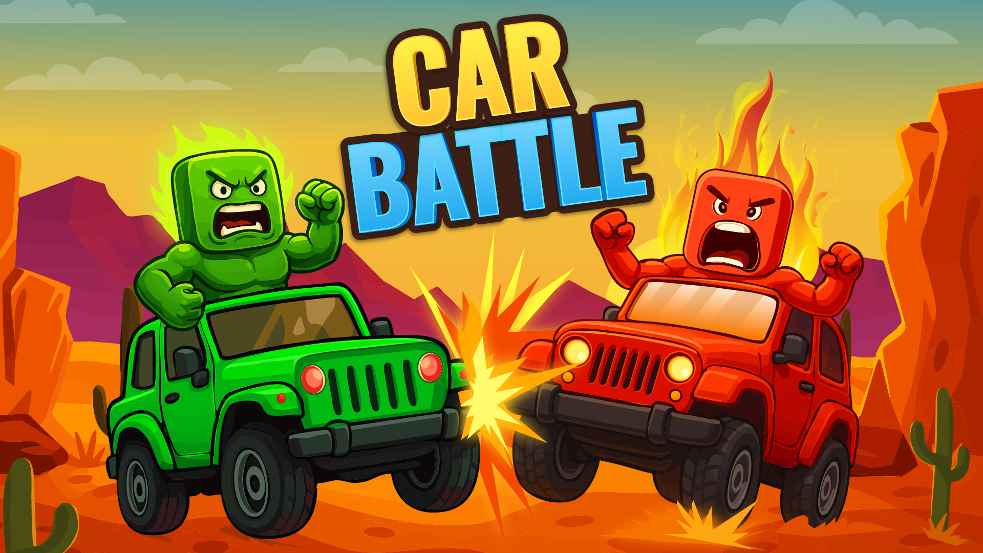 Car Battle — play on 𝐏𝐥𝐚𝐲𝐠𝐚𝐦𝐚 (by DoonDook)