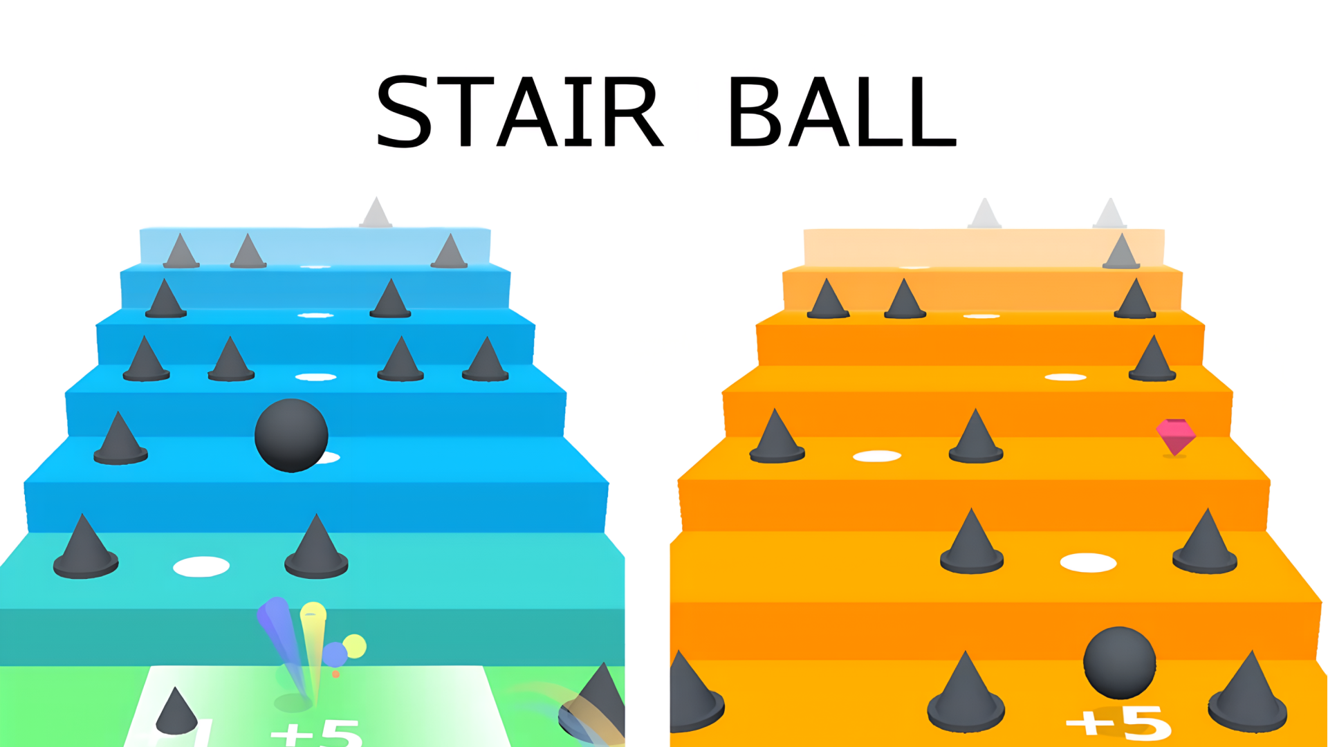 STAIR BALL — play on 𝐏𝐥𝐚𝐲𝐠𝐚𝐦𝐚 (by Drivix Games)