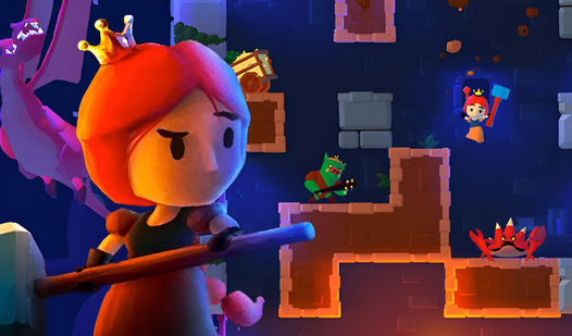 Princess & Hammer - Tower Escape — play on 𝐏𝐥𝐚𝐲𝐠𝐚𝐦𝐚 (by Aiymny)