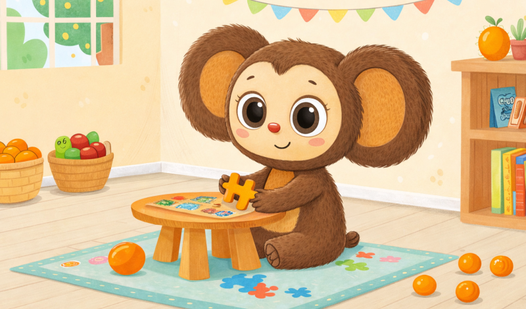 Put the puzzles together with Cheburashka! — jouer sur 𝐏𝐥𝐚𝐲𝐠𝐚𝐦𝐚 (par ...