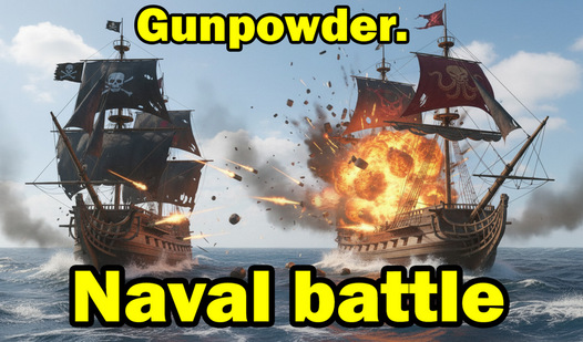 Gunpowder. Naval battle — main di 𝐏𝐥𝐚𝐲𝐠𝐚𝐦𝐚 (oleh AlekseyN)