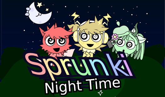 Sprunki Night Time — play on 𝐏𝐥𝐚𝐲𝐠𝐚𝐦𝐚 (by EpicGamesStore)