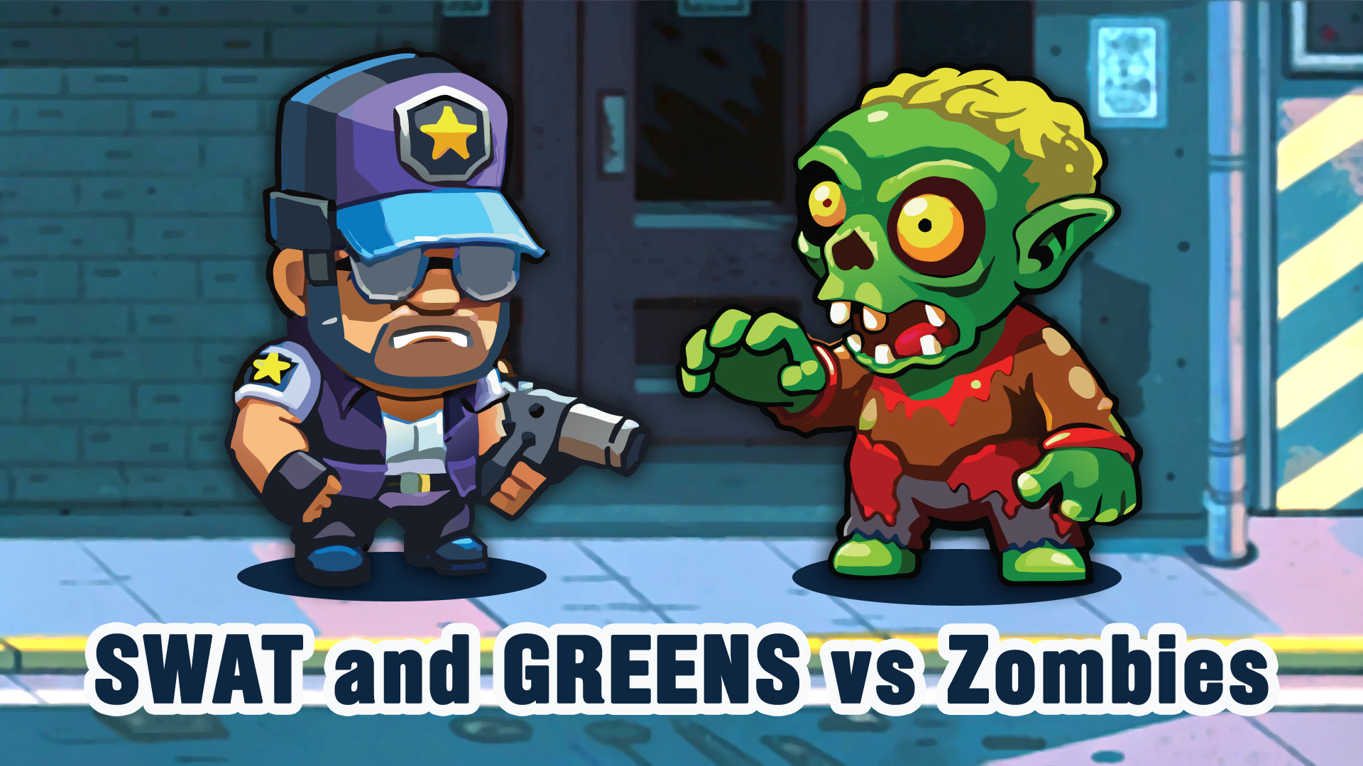 SWAT and GREENS vs Zombies — play on 𝐏𝐥𝐚𝐲𝐠𝐚𝐦𝐚 (by Ermac Alex)