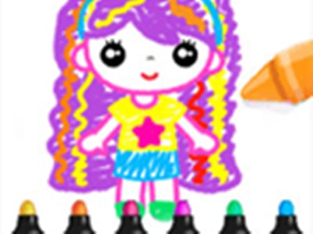 Drawing Games For Girls - Color And Glitter game play free online on ...