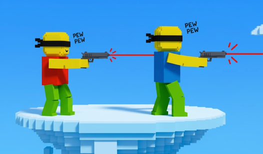 Blind Shot: Blindfire Obby Duel — play on 𝐏𝐥𝐚𝐲𝐠𝐚𝐦𝐚 (by Kvadratnyy Dinozavr)