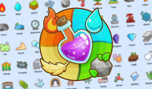 Alchemy: Merge Elements — play on 𝐏𝐥𝐚𝐲𝐠𝐚𝐦𝐚 (by OneDevAndGirl)