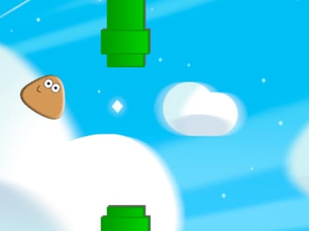 Flappy Pou game play free online on Playgama