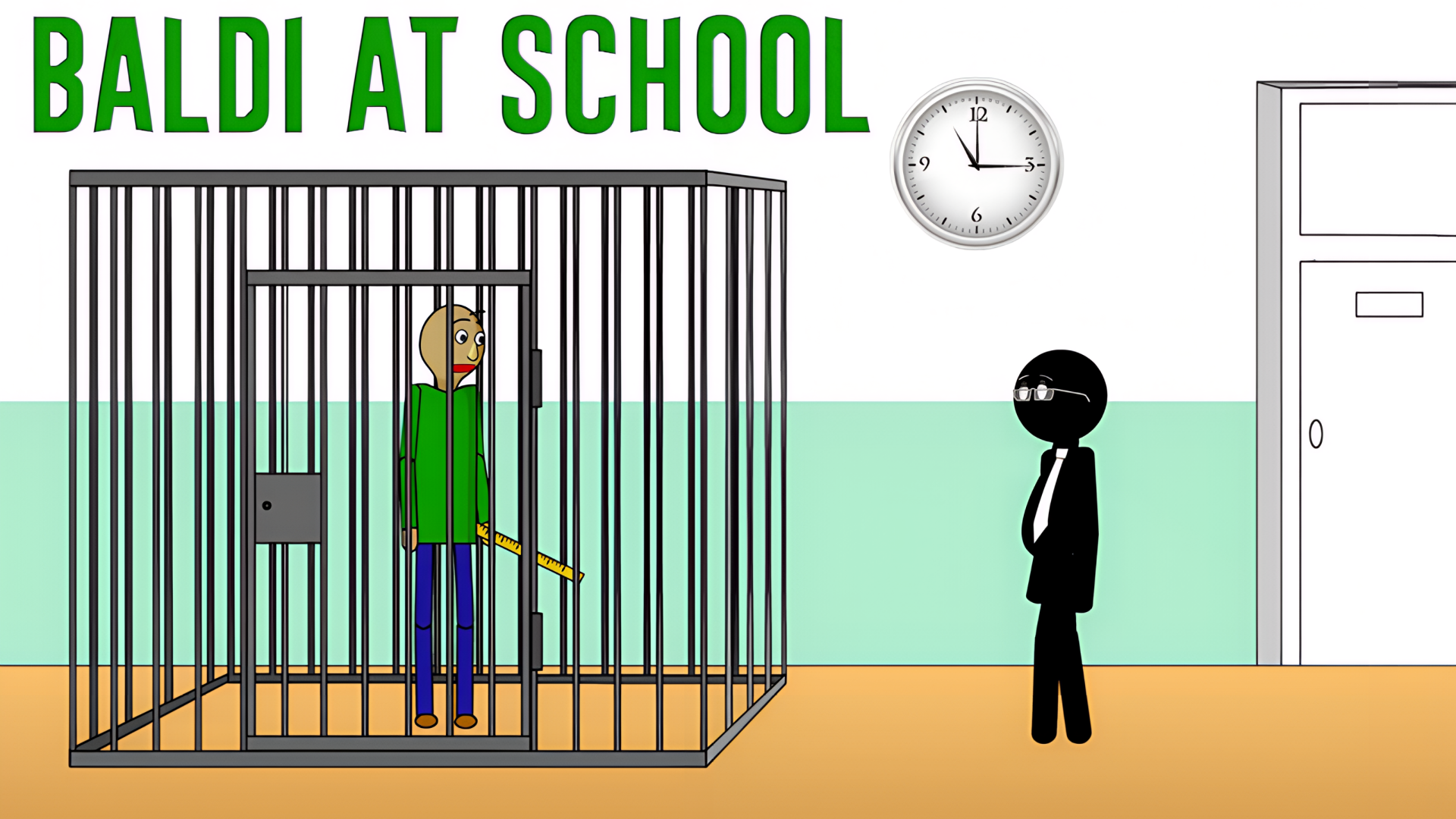 Baldi at school — play on 𝐏𝐥𝐚𝐲𝐠𝐚𝐦𝐚 (by Starodymov Games)