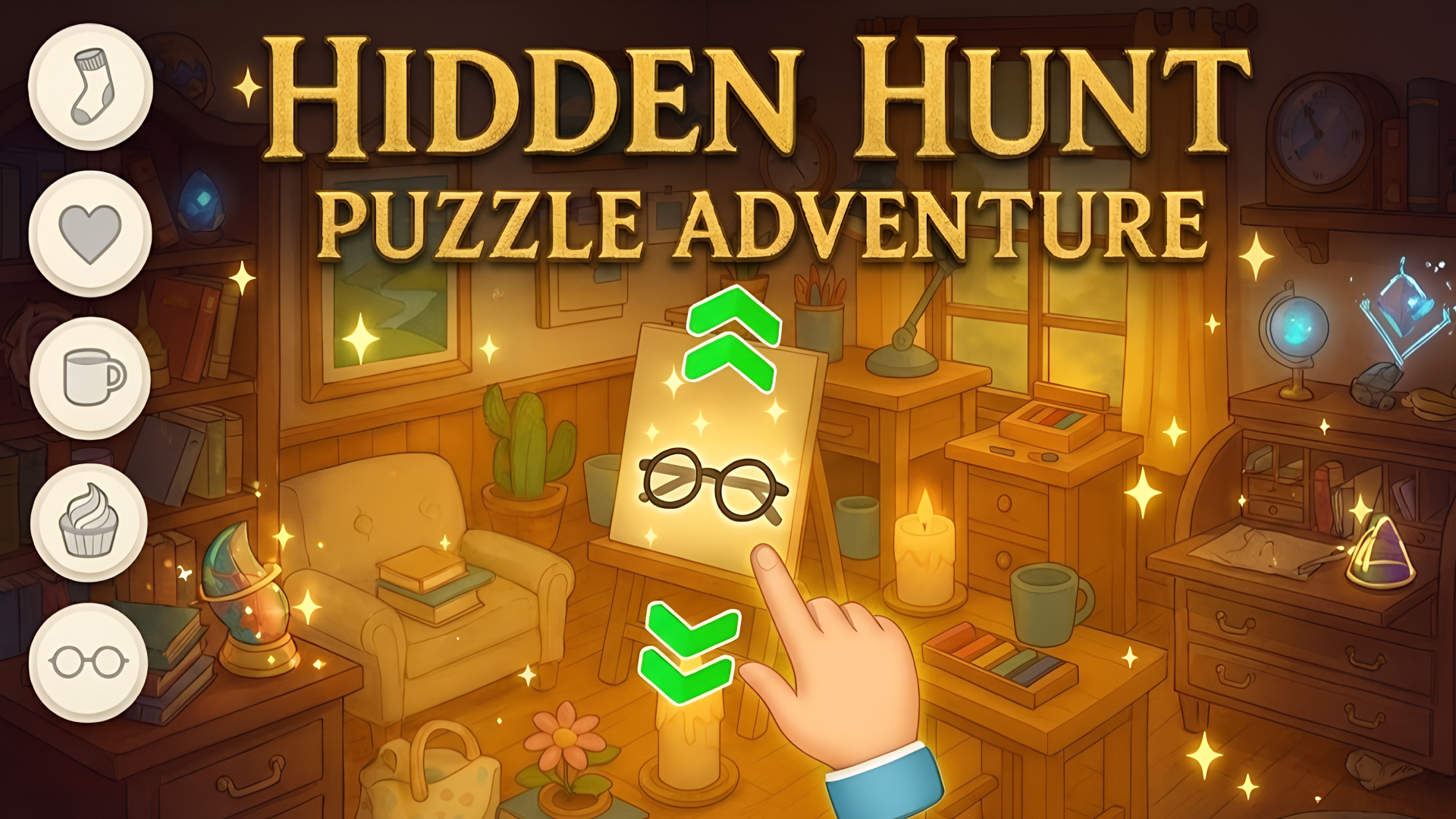 Hidden Hunt: Puzzle Adventure — jouer sur 𝐏𝐥𝐚𝐲𝐠𝐚𝐦𝐚 (par Arcadon Games)