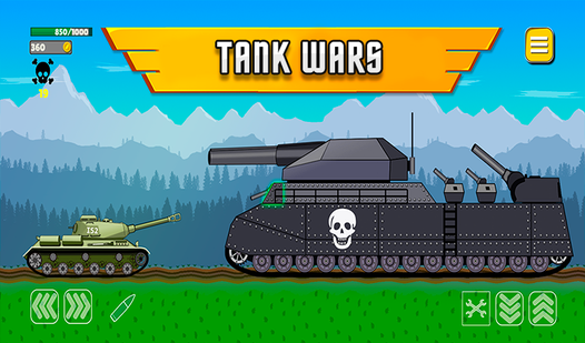 Tanks 2D: Tank Wars — play on 𝐏𝐥𝐚𝐲𝐠𝐚𝐦𝐚 (by MirraGames)