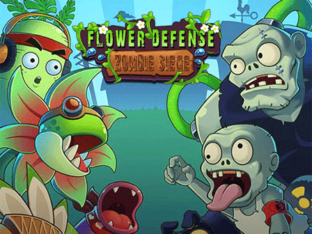 Flower Defense - Zombie Siege game play free online on Playgama