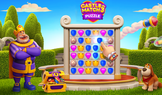 Castle Match 3 Puzzle — play on 𝐏𝐥𝐚𝐲𝐠𝐚𝐦𝐚 (by Galaxy Game)
